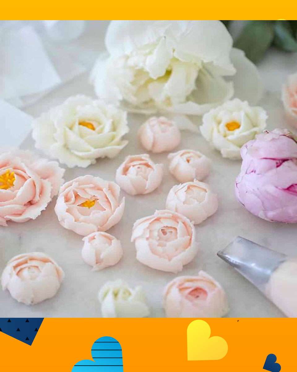 Buttercream flower cake (How to make & Recipe) - NaBakery