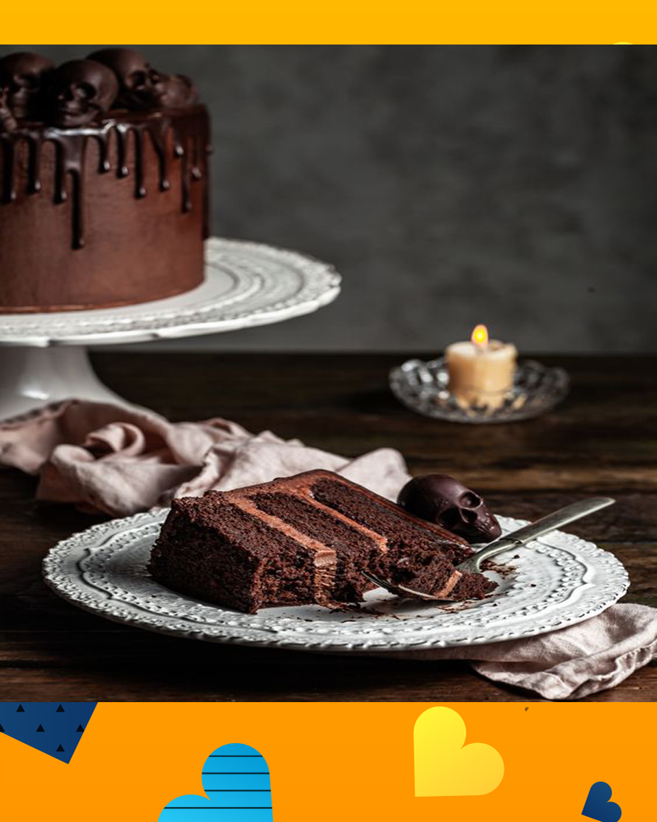 Chocolate Skull Cake - NaBakery