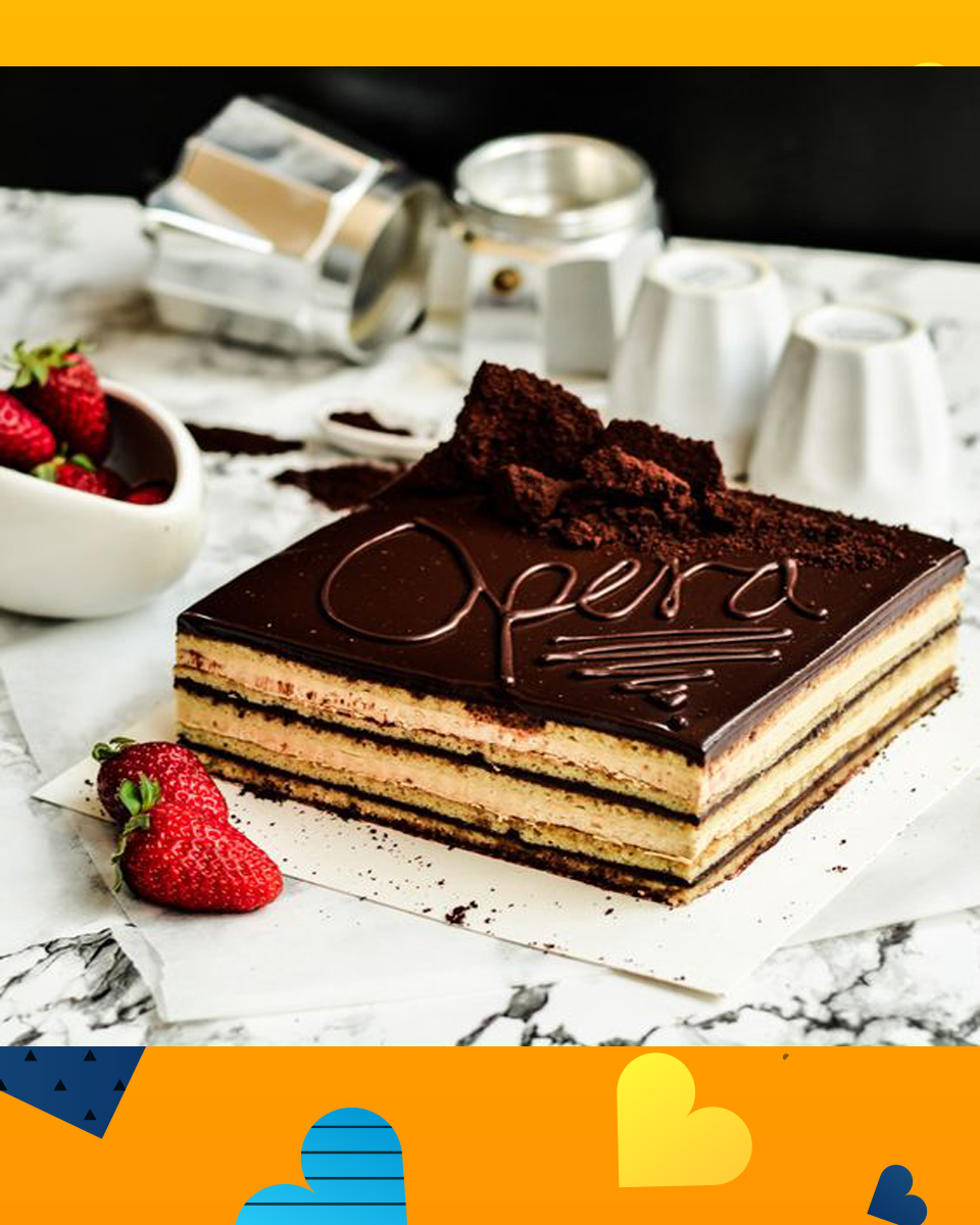 Opera Cake - Gâteau Opéra - NaBakery